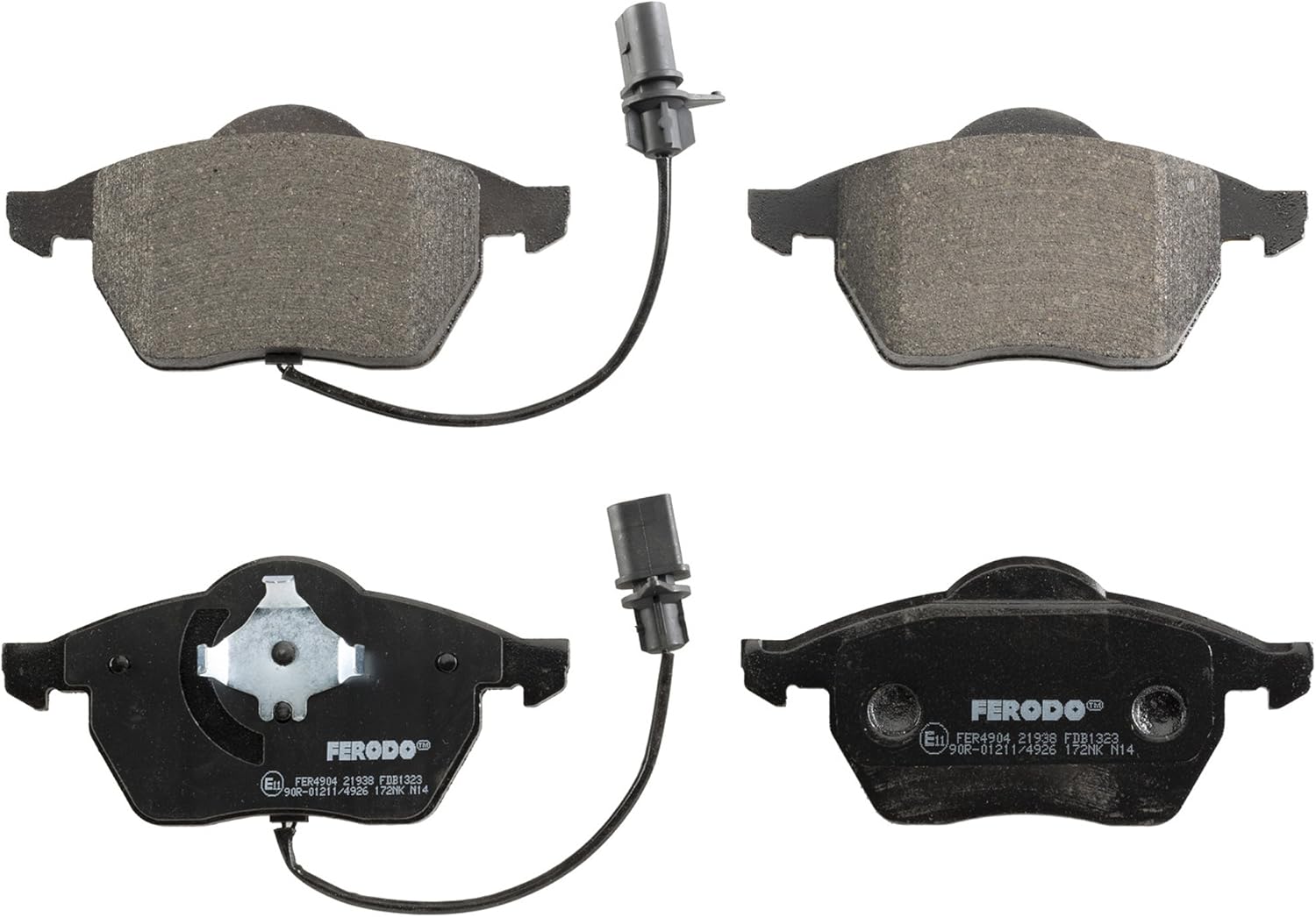 Ferodo FDB1323 Brake Pad Set, disc brake - (set of 4): Amazon.co.uk ...
