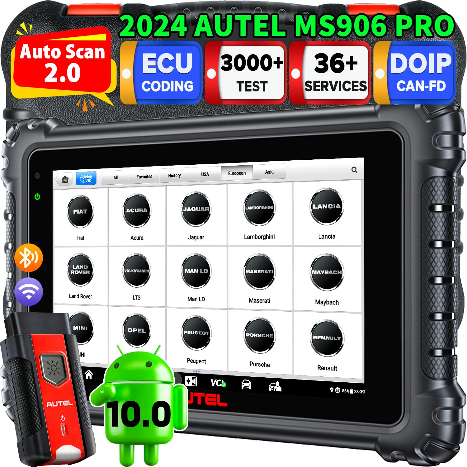 Mua 2024 New Autel MaxiSYS MS906 PRO, MS906PRO Level Up of MP900BT MS906BT MS906, CAN FD & DoIP ...