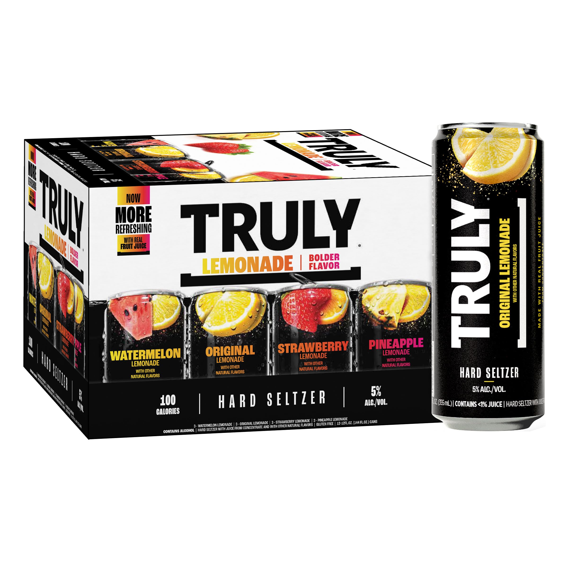 Mua Truly Lemonade Hard Seltzer Variety Pack, 12-pk, 12 fl oz trên ...