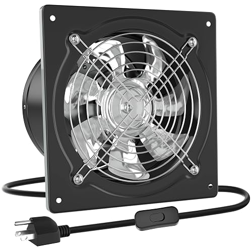 HG Power 8 Inch Exhaust Fan with Switch, Powerful Kitchen Exhaust Fan ...