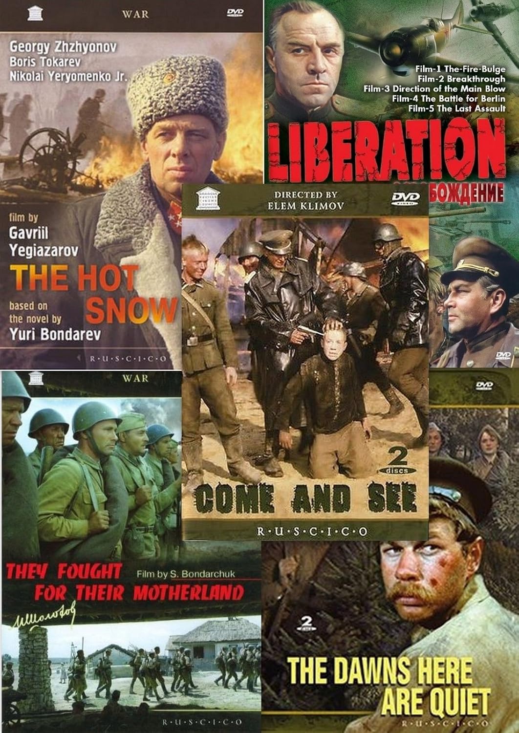 GREAT COLLECTION RUSSIAN WORLD WAR II MOVIES. LANGUAGE: RUSSIAN ...