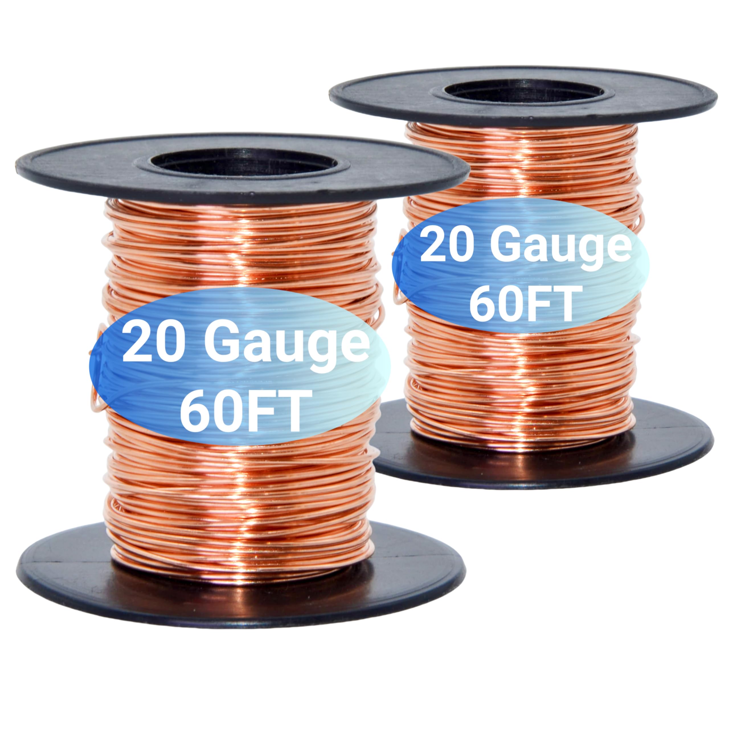 Awilzzoe 120 Feet 20 Gauge 99.9% Pure Soft Copper Wire for ...