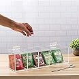 Amazon.com: MyGift Modern Clear Premium Acrylic Tea Bag Organizer Box ...