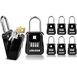 Lion Locks 1500 Key Storage Lockbox, Set-Your-Own Code Lock Portable ...