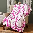 Amazon.com: Frienda Preppy Throw Blanket Smile Face Cute Flannel Soft ...