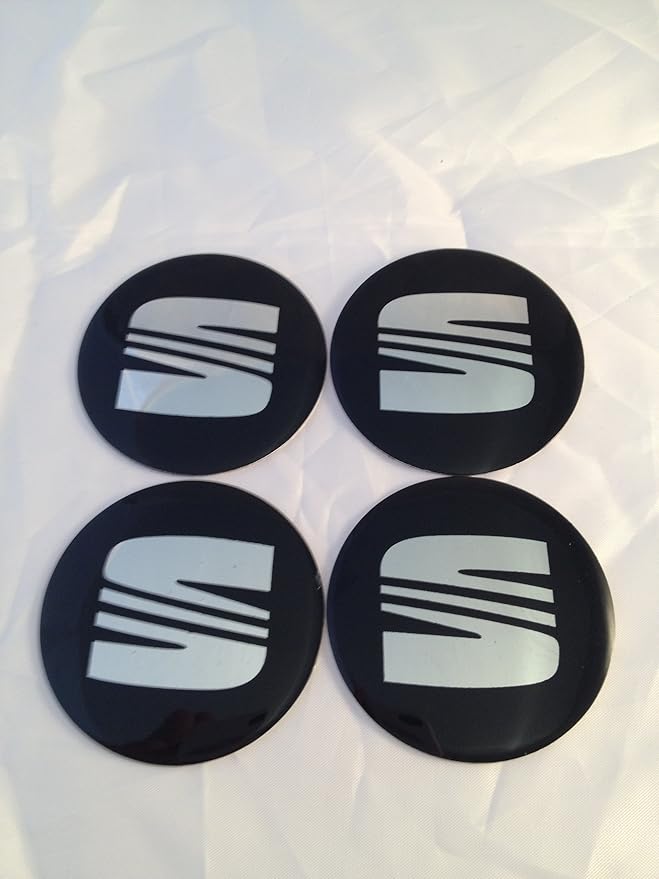 Seat Emblem Wheel Centre Cap Sticker Logo Badge Wheel Trims 55mm ...
