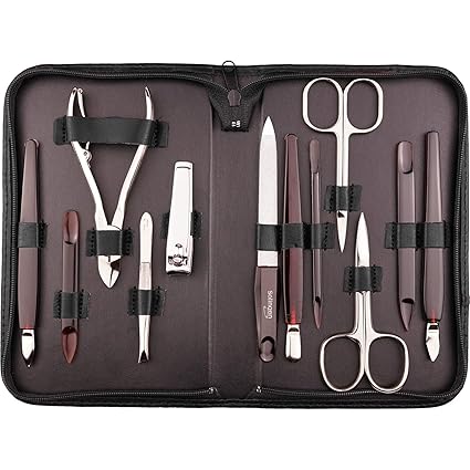 Amazon.com : Manicure Set - 12 Piece Professional Pedicure Tools ...