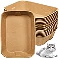 Amazon.com : 15 Pack Disposable Litter Boxes for Cats Small Disposable ...