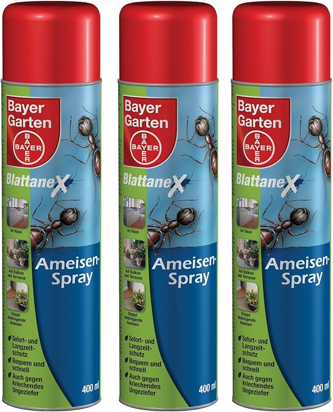3 X 400 ML BAYER Formica Spray anti-formiche: Amazon.it: Giardino e ...