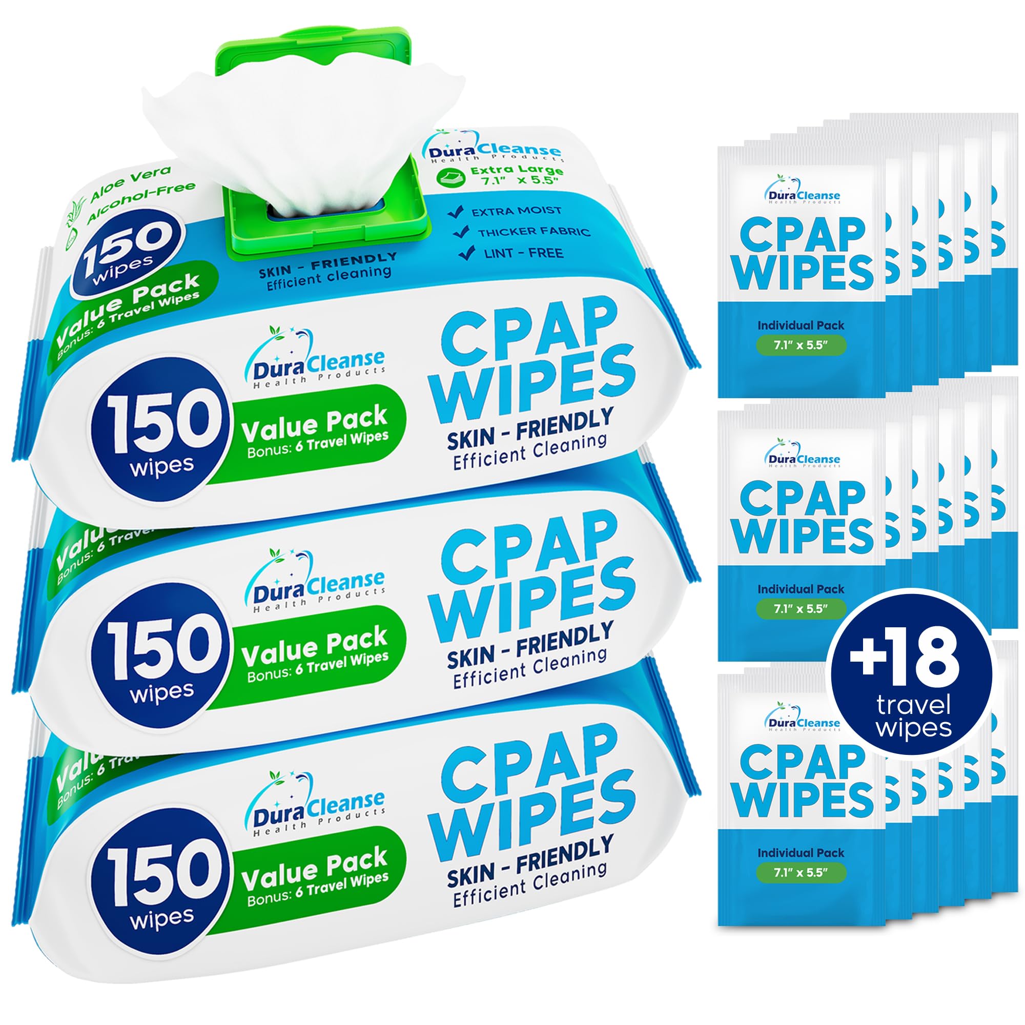 Mua CPAP Mask Wipes | 3 Jumbo Packs CPAP Supplies | 450 Count +18 ...