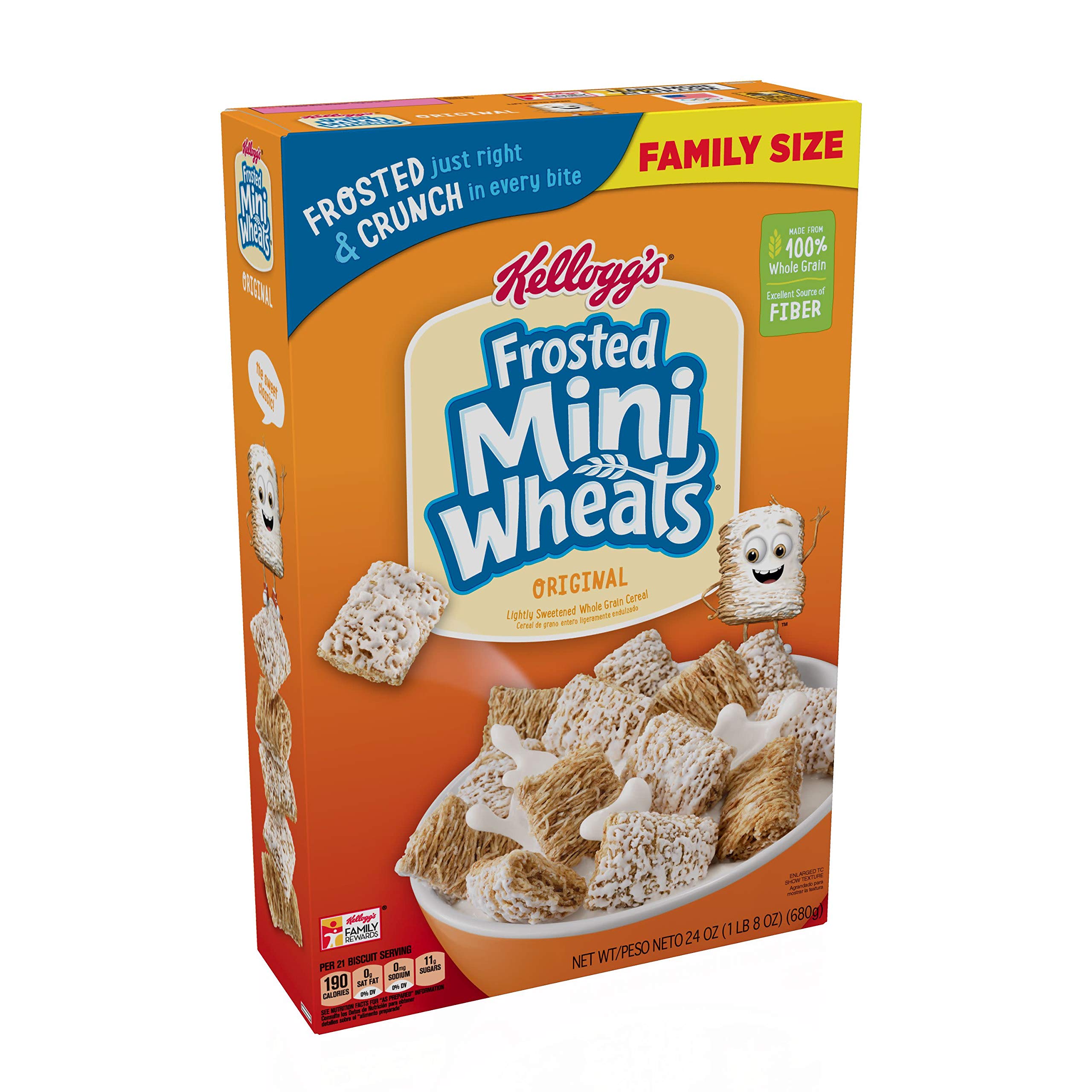 Amazon.com: Kellogg's Breakfast Cereal, Frosted Mini-Wheats, Maple ...