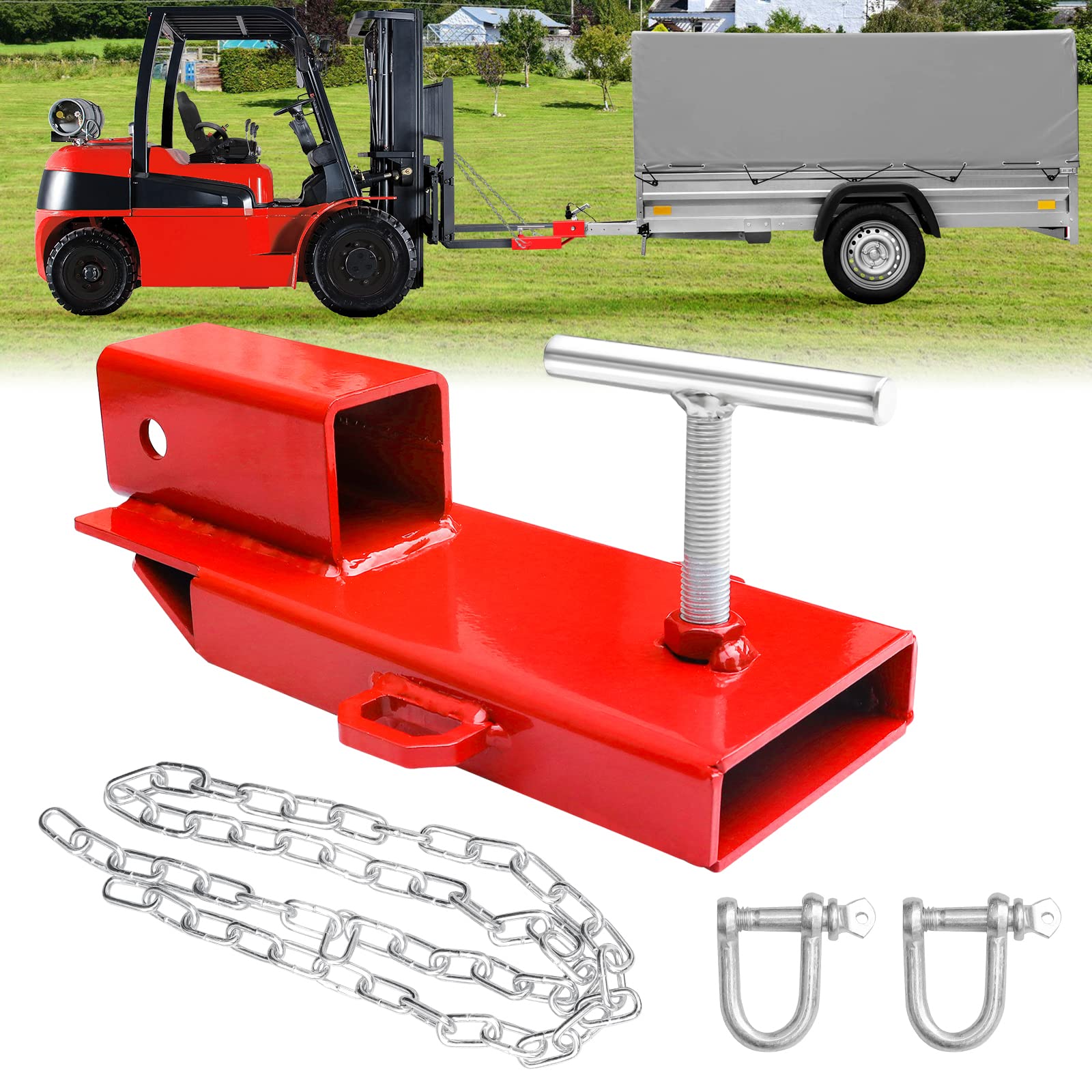 Forklift Trailer Hitch Attachment, EBESTTECH 1 PC 2" Receiver Trailer ...