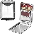 Amazon.com : Metal Match Box Case Stainless Steel Matchboxes Matchstick ...