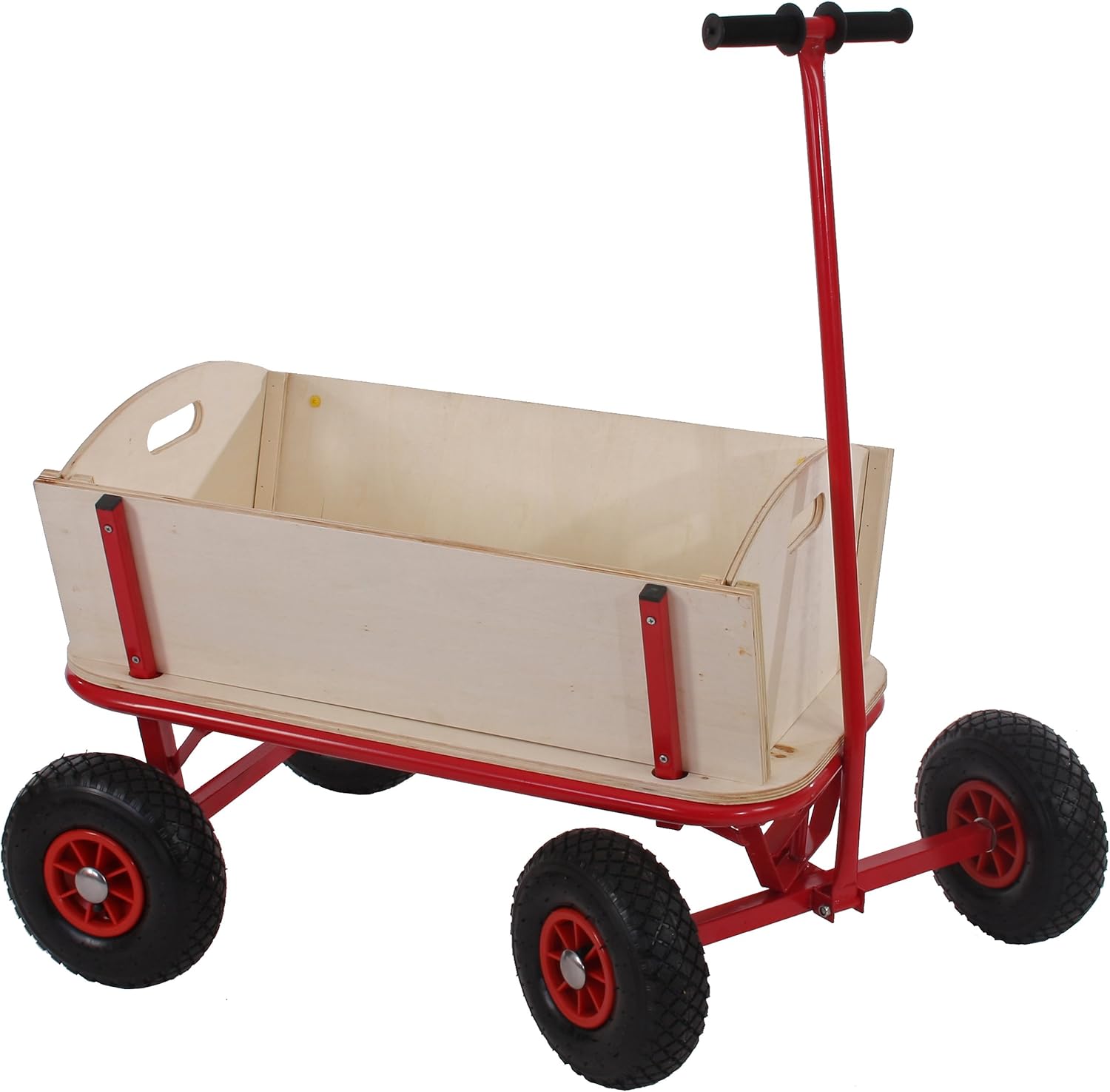 Mendler Voiturette charrette à Bras Chariot, Bois, 89x61cm: Amazon.fr ...