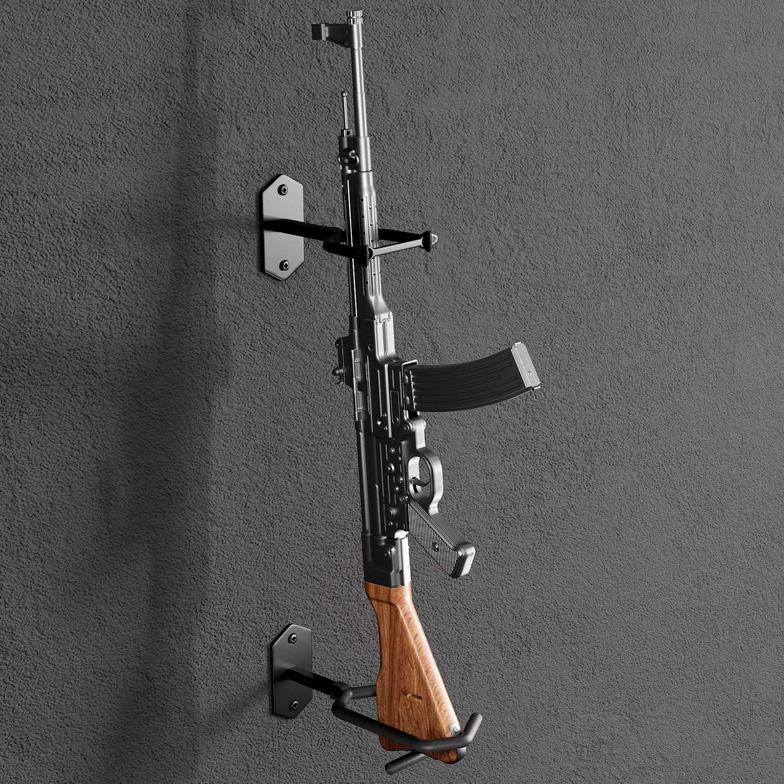 Blacksmith Rack Wall Mount Shotgun Rifle Rack Heavy Duty Steel Gun ...