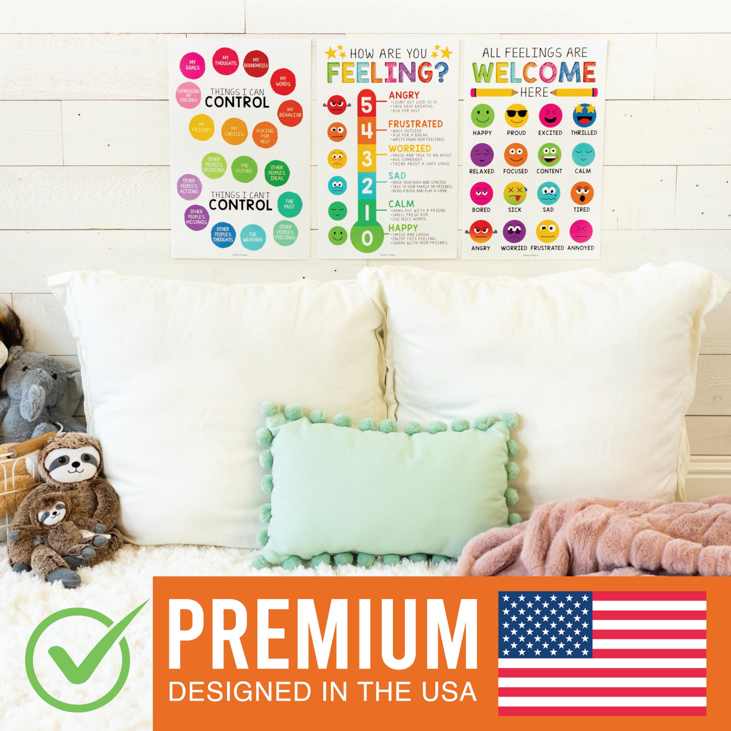 Mua 4 Colorful Feelings Chart For Kids Emotions Chart For Kids Feelings ...