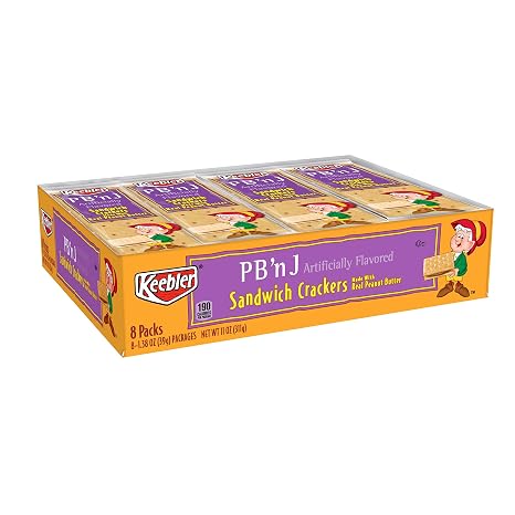 Amazon.com: Keebler PB ‘N' J Peanut Butter and Jelly Sandwich Crackers ...