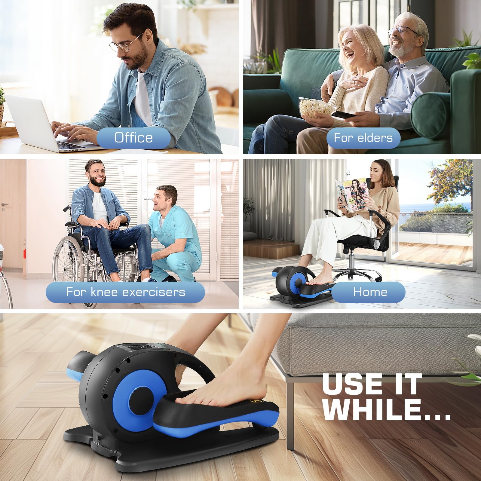 Mua ANCHEER Under Desk Elliptical, Electric Ellipse Leg Exerciser While ...
