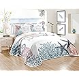 Amazon.com: Coastal Bedding Queen Size with 2 Shams, Nautical Beach Comforter Sets Ocean ...