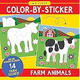 My First Color-By-Sticker Book - Cars, Trucks, & Trains: Hannah ...