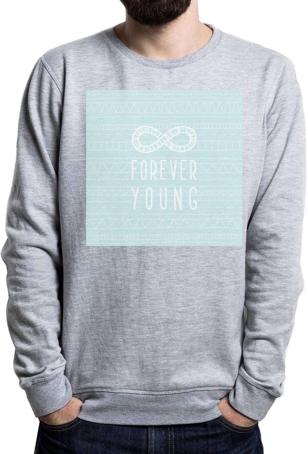 Forever Young Wild and Free Cool Sweatshirt Men Sweatshirt Sweater ...