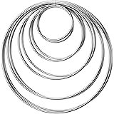 Amazon.com: Hotop 10 Pieces Metal Rings Hoops Craft Metal Hoops for ...