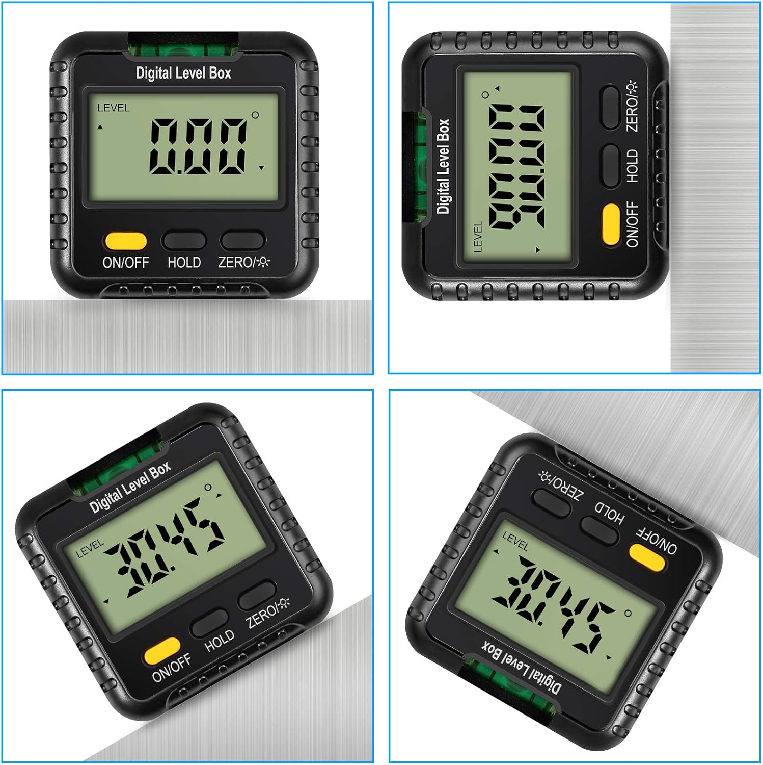 Digital Level Box,eSynic Professional Backlight Digital Level Angle ...