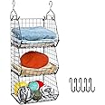 Amazon.com: X-cosrack 3 Tier Foldable Closet Organizer, Clothes Shelves ...