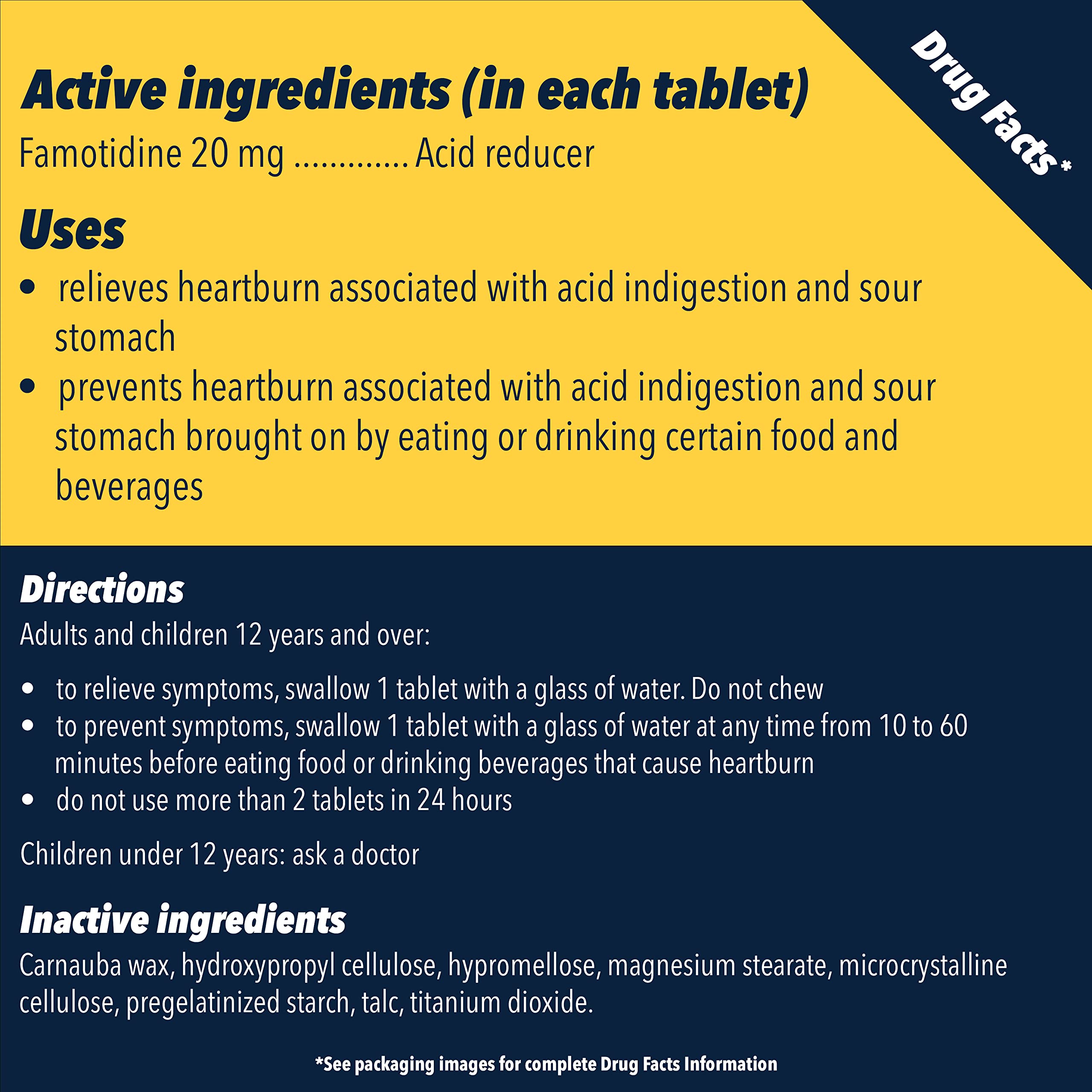 Mua Pepcid AC Maximum Strength Heartburn Relief Tablets, Prevents ...