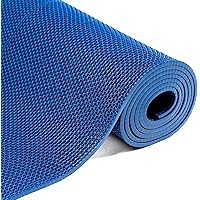 GOOFCXO 3x16.4FT Drainage Mat, 0.22" Non-Slip PVC Thick Mat, Heavy Duty ...