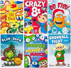 Amazon.com: Regal Games - Kids Holiday Card Games - Includes Old Maid ...