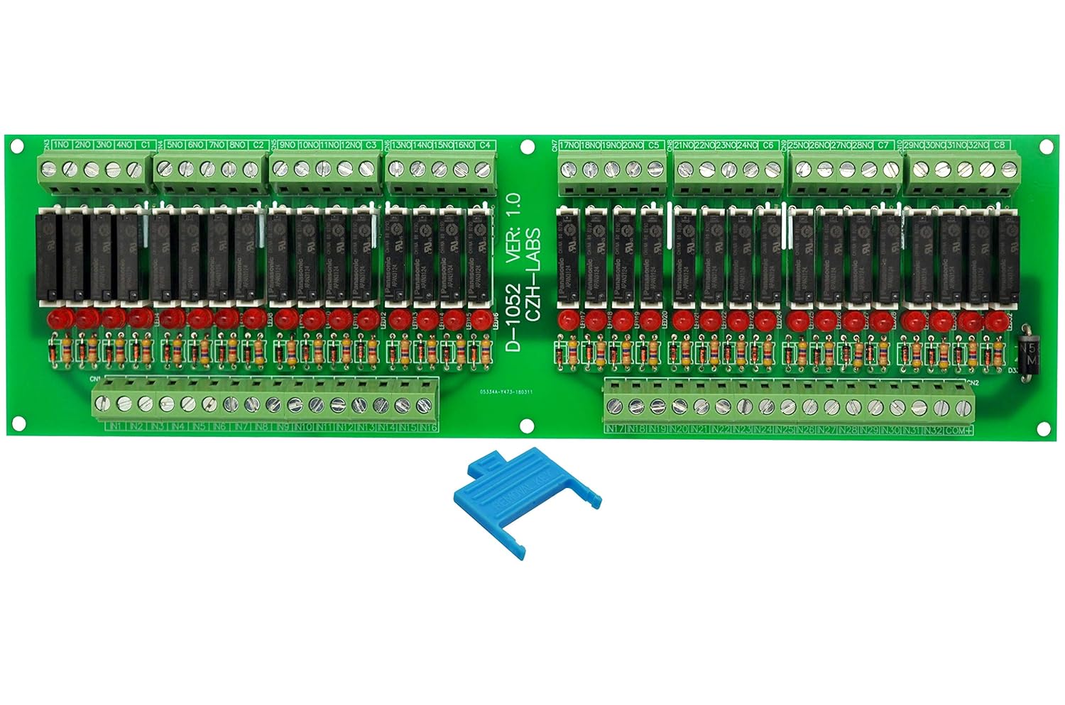 PA1a-24V ELECTRONICS-SALON Slim DIN Rail Mount DC24V Source/PNP 8 SPST ...