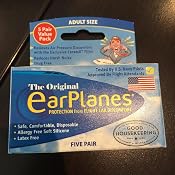 EarPlanes Ear Plugs 1 Pair (Pack of 5): Amazon.ca: Health & Personal Care