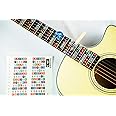 Amazon.com: QMG Color Coded Guitar Fretboard Stickers, Learn to Play ...