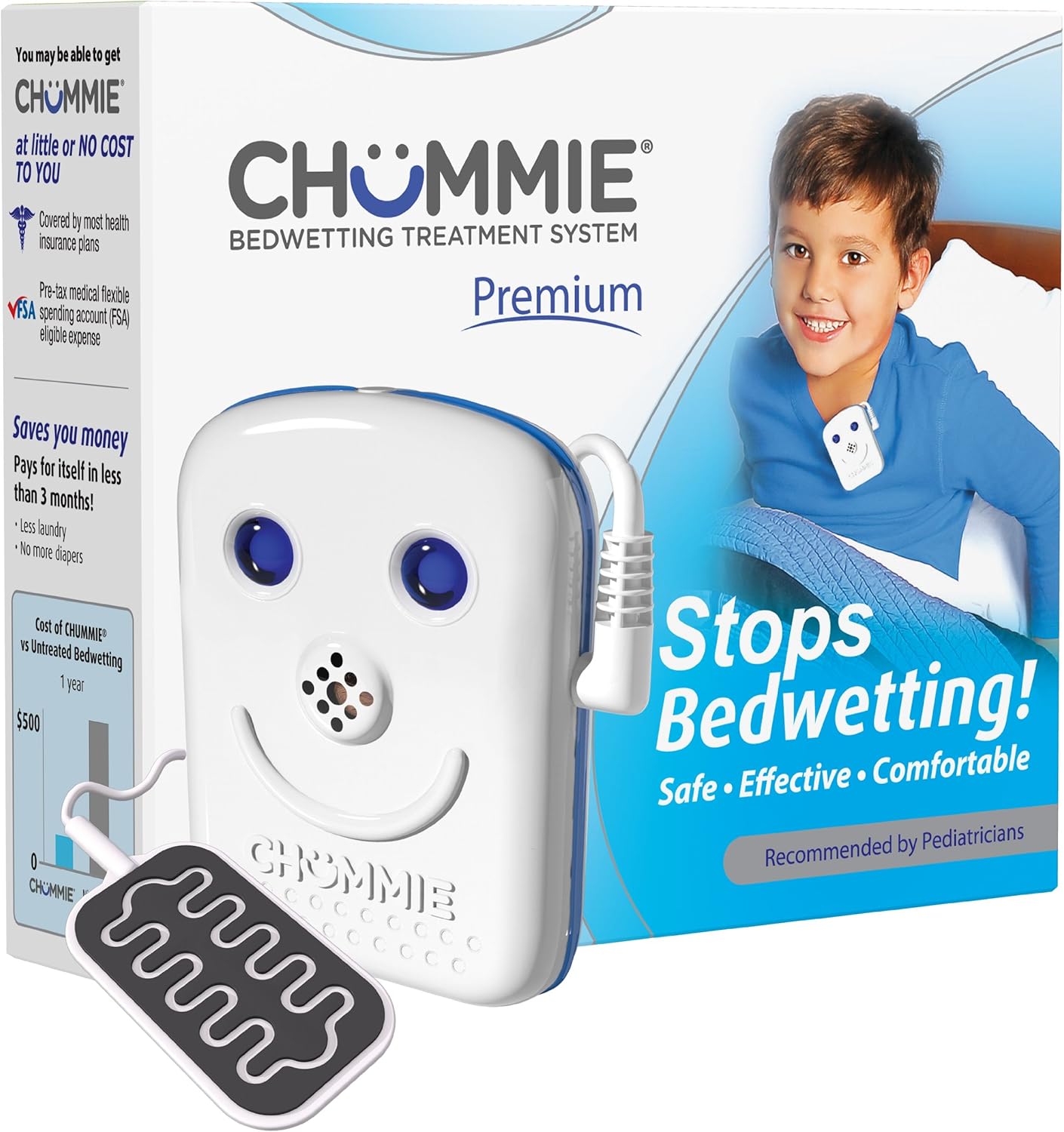 Chummie Premium Bedwetting Alarm for Deep Sleepers – Award Winning ...