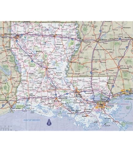 Louisiana Zip Code Map