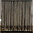 Amazon.com : 10×10ft Black Tulle Backdrop Curtain with Lights String ...