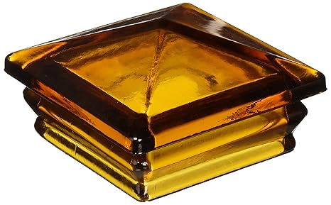 Woodway Glass Post Cap 4 x 4 - Outdoor Pyramid Post Cap for Garden ...