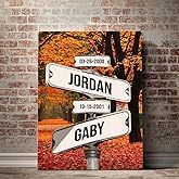 Amazon.com: Personalized Family Names Date Of Birth Vintage Street Sign ...