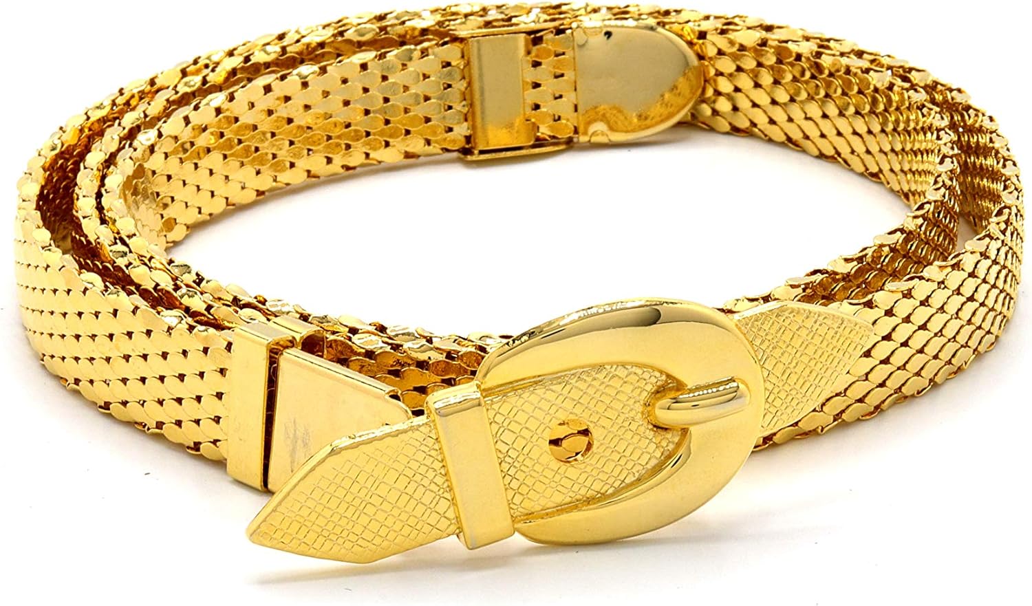 Marshal Metal Fashion Belt High Polished Gold Plated Mesh Belt for ...