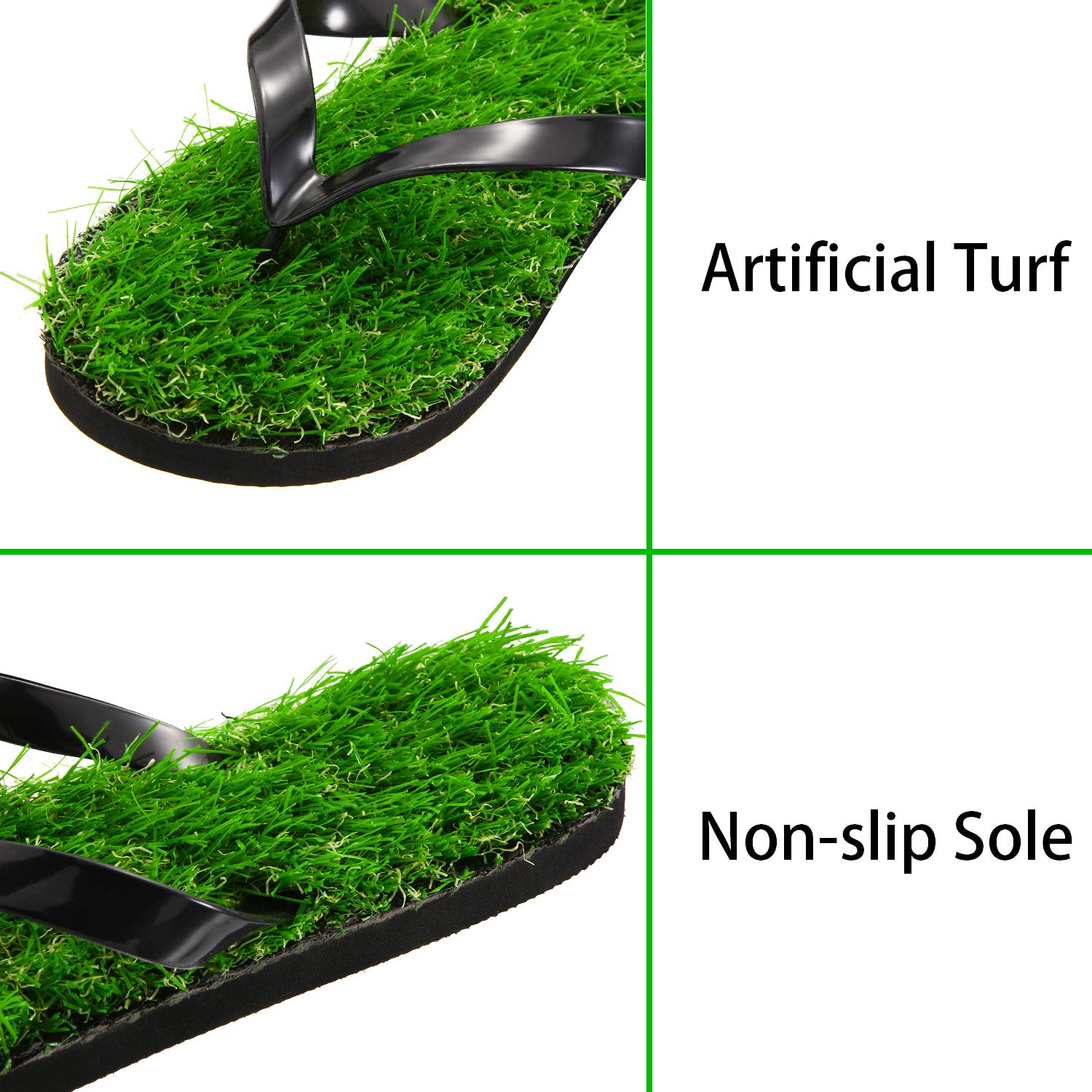 Amazon Turf Flip Flops Satinior Grass Flip Flops Grass Slippers Summer ...