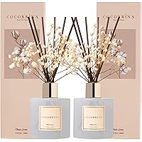Amazon.com: Cocorrína Reed Diffuser Set, 6.7 oz Clean Linen 2 Packs ...