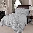 Amazon.com: Beatrice Home Fashions Medallion Chenille, Twin, Gray : Everything Else