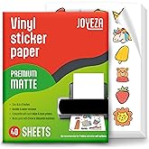 Amazon.com: Premium Printable Vinyl Sticker Paper for Your Inkjet and ...