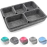 Amazon.com: Newthinking Felt Drawer Organizer Tray, 8 Pack Shallow Desk ...