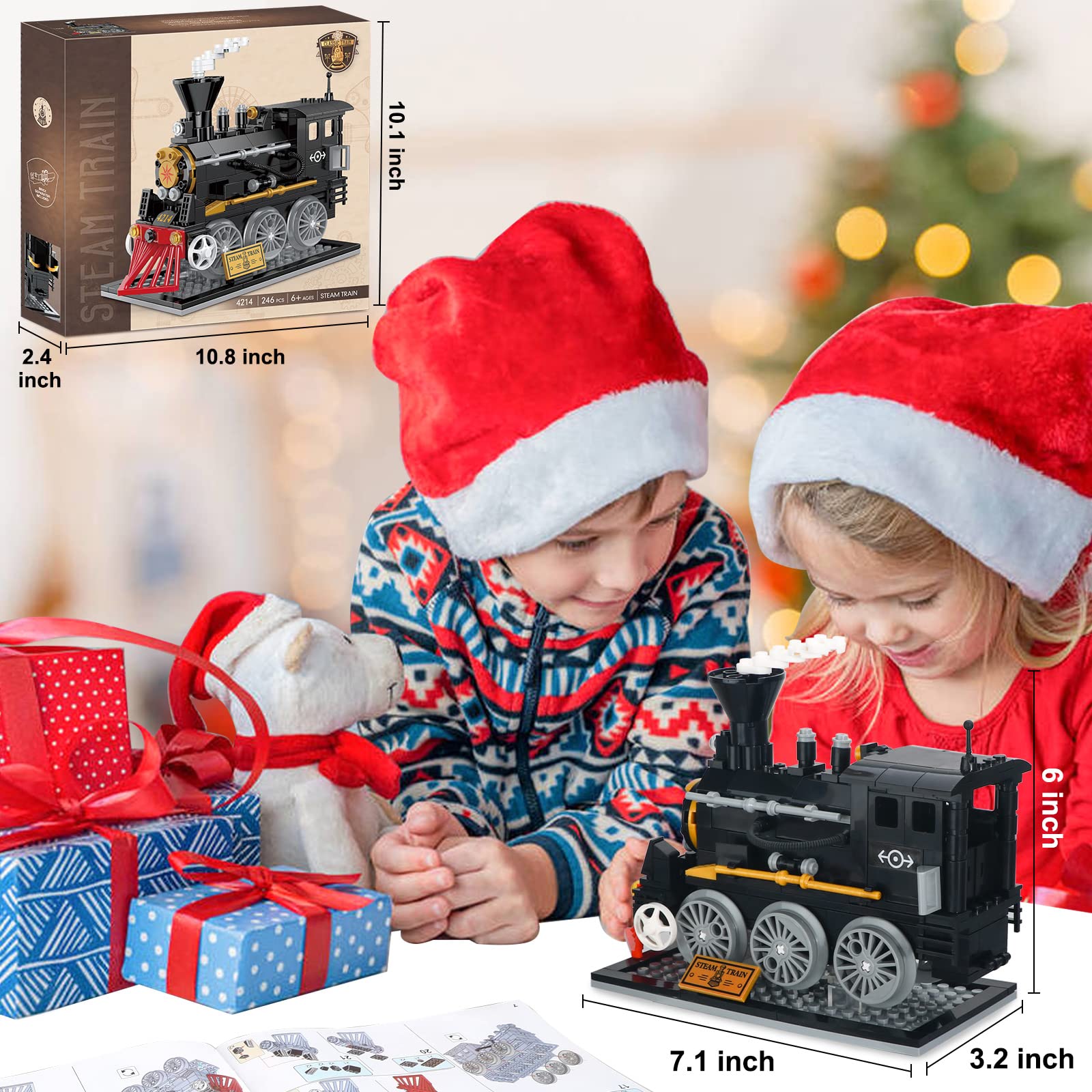 Mua BRICK STORY Train Building Toys, Classic Steam Train, Creator ...