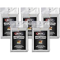 Amazon.com : BCW 100 pt Magnetic Card Holder - 5 ct : Office Products