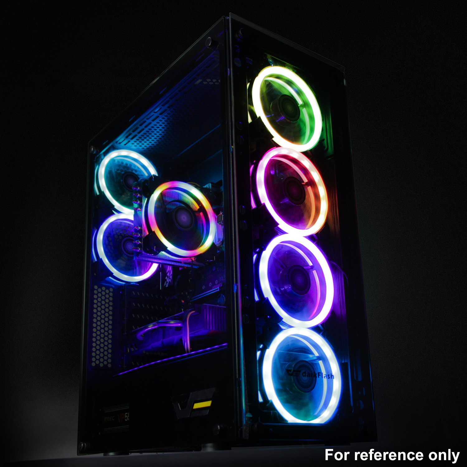 Mua darkFlash Phantom Black ATX Mid-Tower Desktop Computer Gaming Case ...