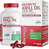 Amazon.com: Bronson Antarctic Krill Oil 1000 mg with Omega-3s EPA, DHA, Astaxanthin and ...