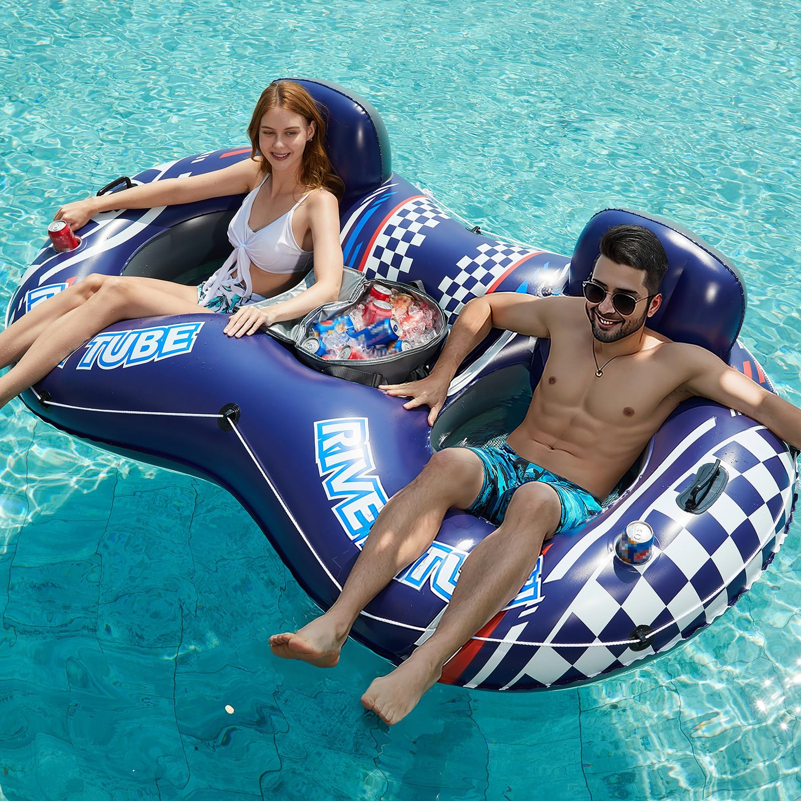 Mua Jasonwell Inflatable River Tube Float - 2 Person Heavy Duty River Float Pool Floats with ...